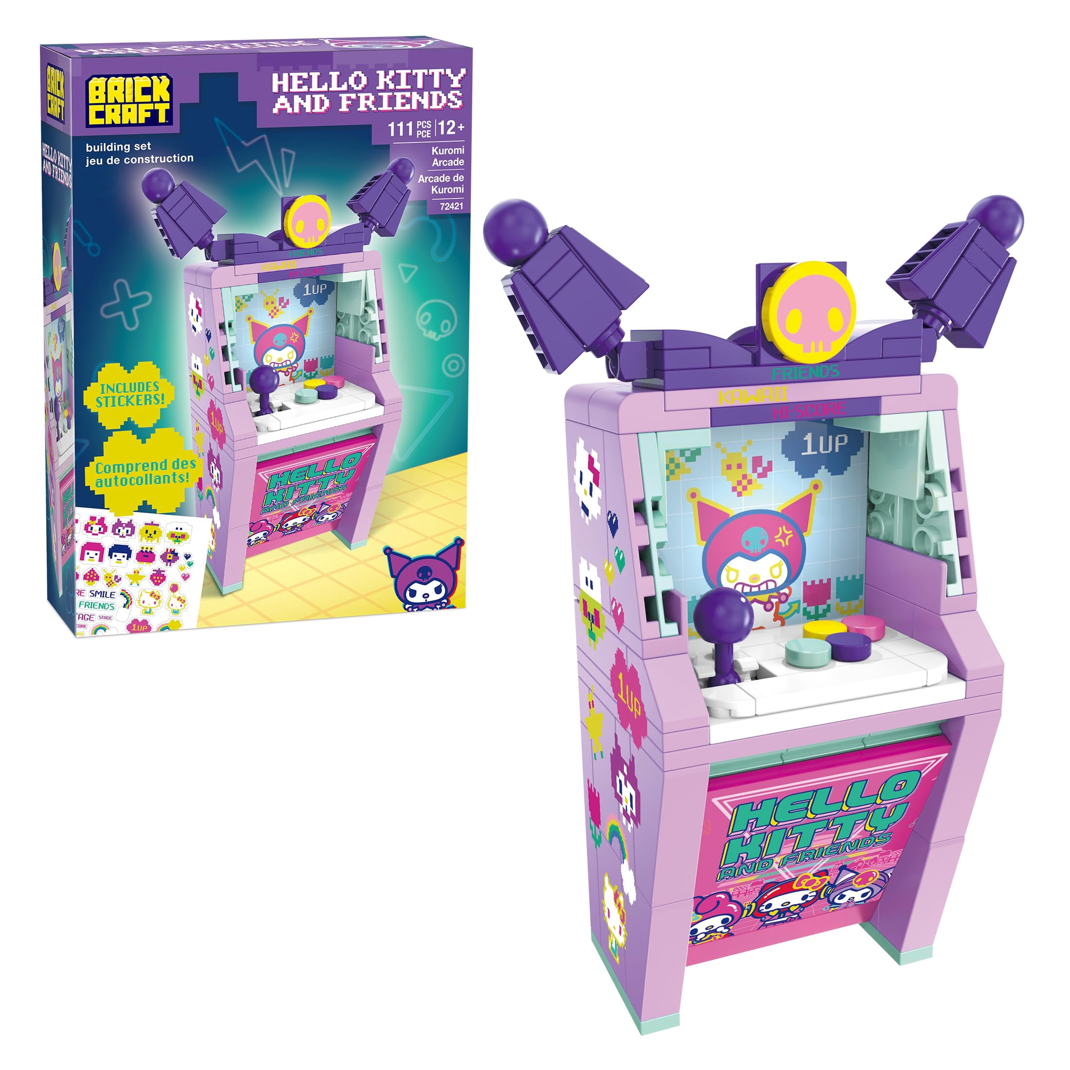 Brickcraft Hello Kitty and Friends Kuromi Arcade Building Set – 111 ...