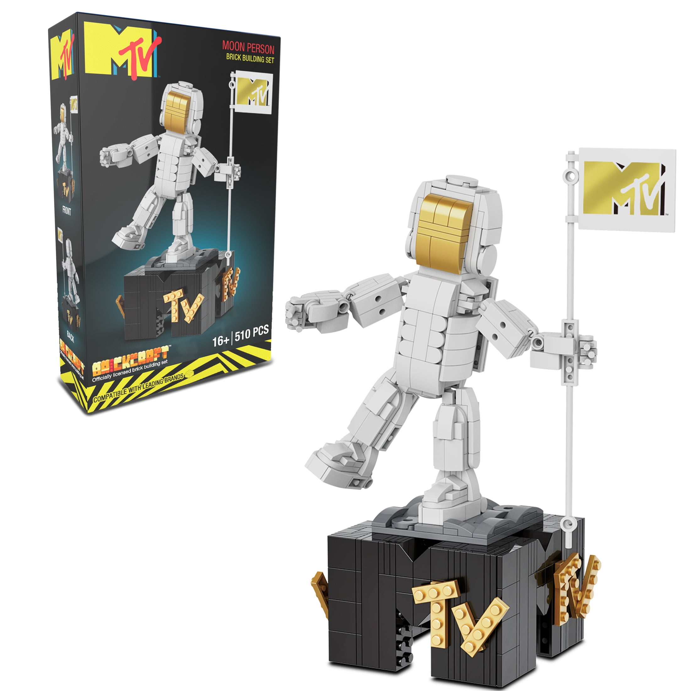 Brickcraft MTV Moon Man Brick Building Set - Walmart.com