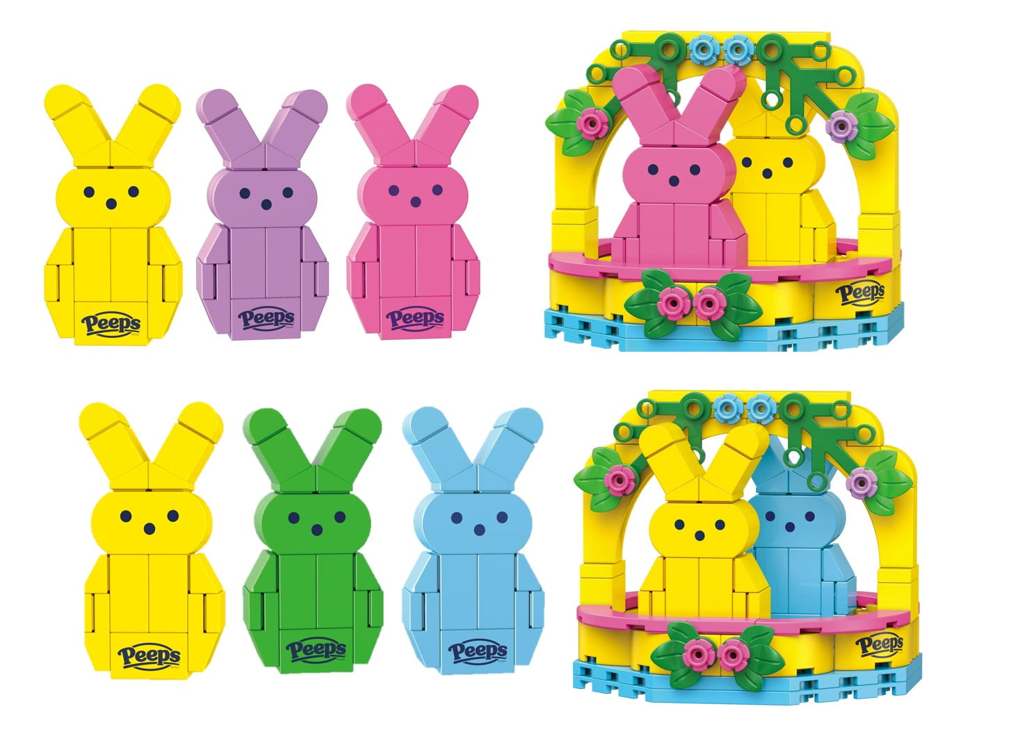 Brickcraft Peeps Easter Brick Building Kits – Multi-Pack - Walmart.com