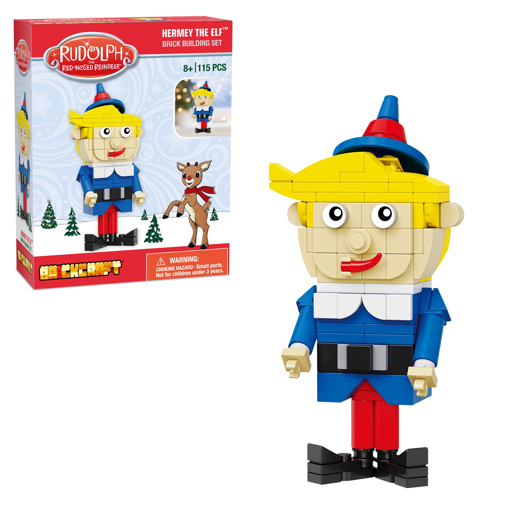 Brickcraft Rudolph Hermey The Elf Brick Building Kit (115-Plastic Piece ...