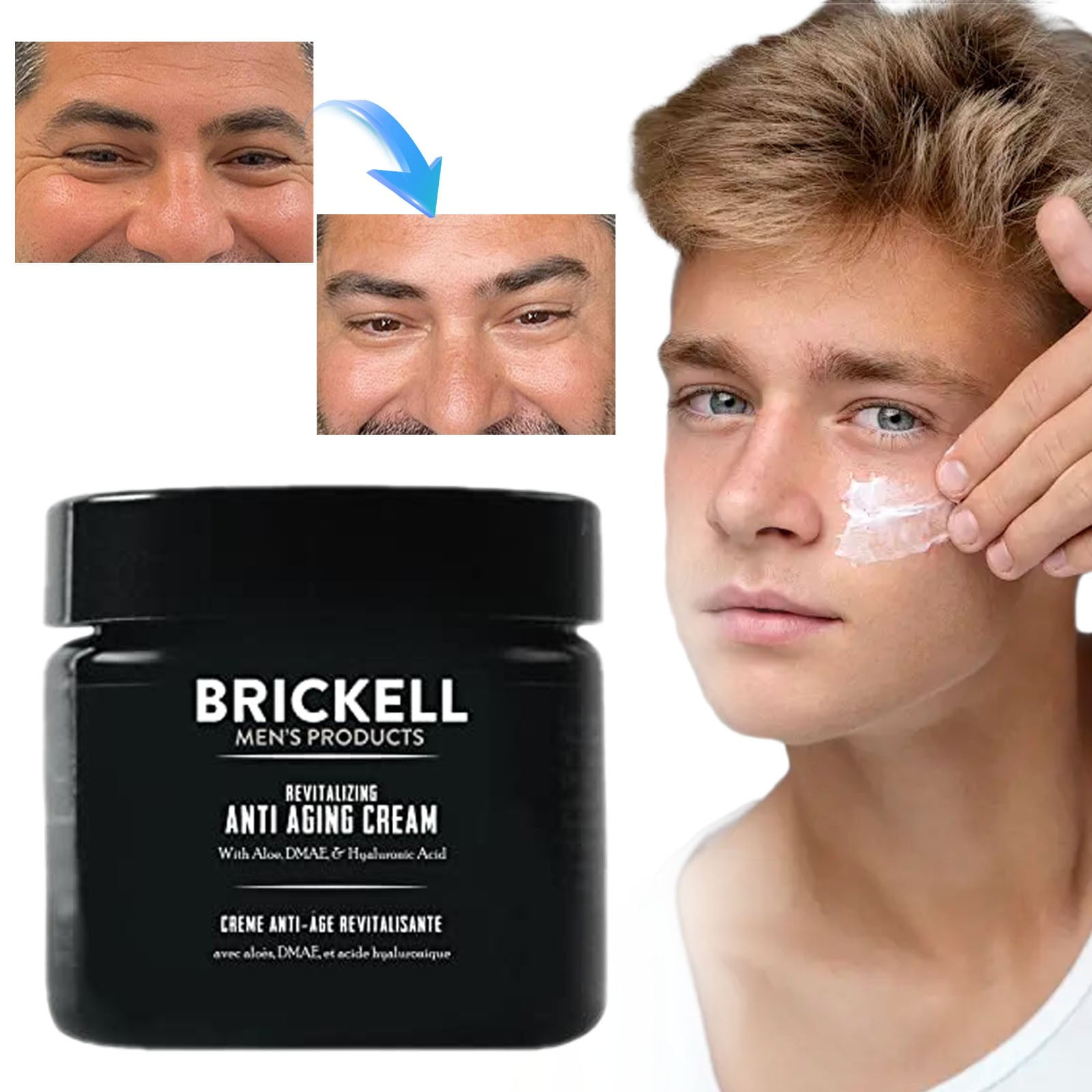 Brickell Men's Revitalizing Anti-Aging Cream For Men, Face Moisturizer ...