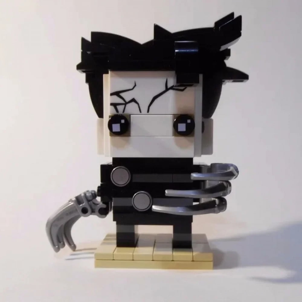 Brickheadz MOC Anime Figures Skeleton Man MJ Alien Edward Kaws Sets ...