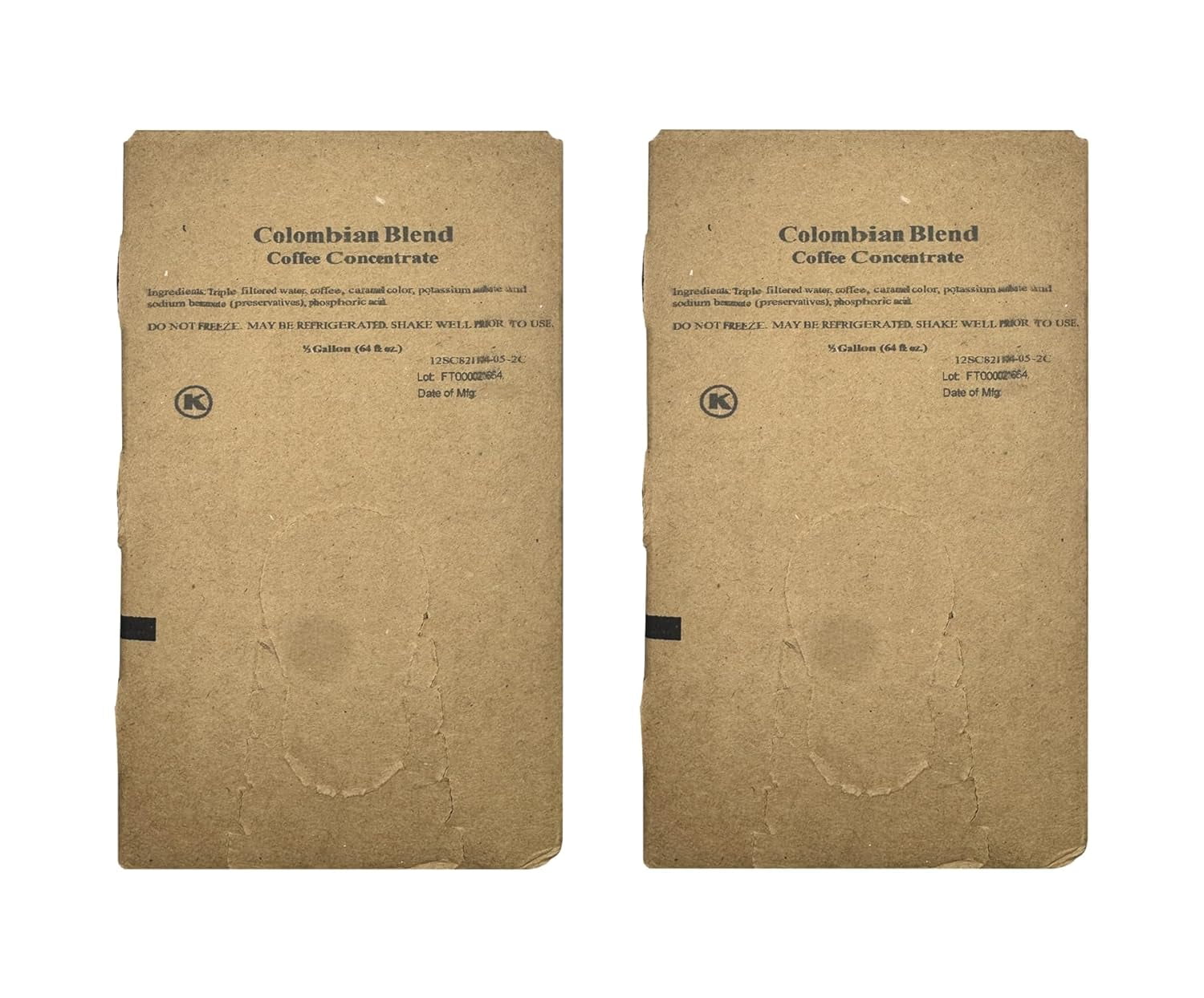 Brickhouse Colombian Blend Liquid Coffee Concentrate, 2 Pack – 64 oz ...