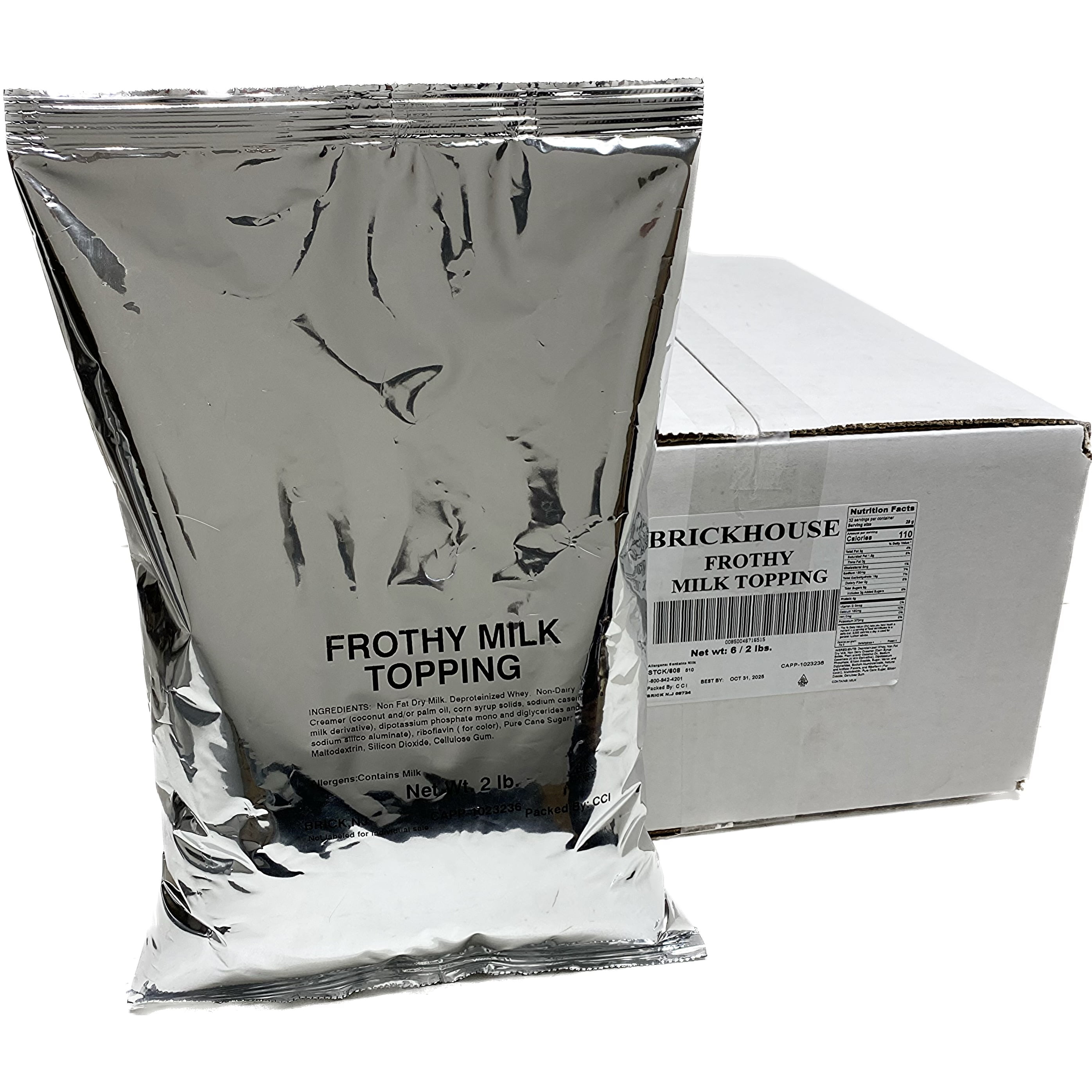 Brickhouse Frothy Cappuccino Topping, Coffee Topper, Hot Chocolate Mix ...