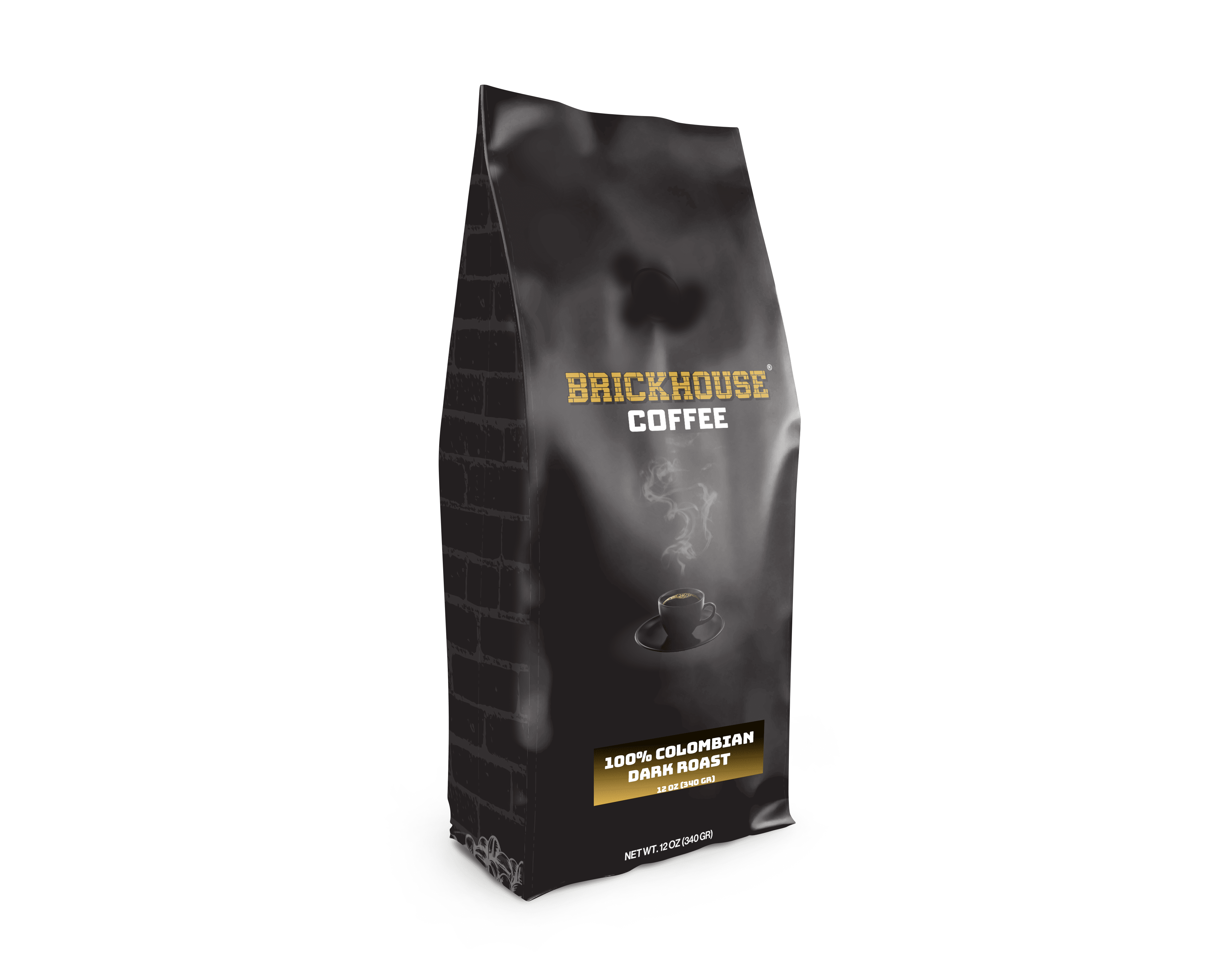 Brickhouse Ground Coffee, BRICKHOUSE Blend: 100% Colombian Dark Roast ...