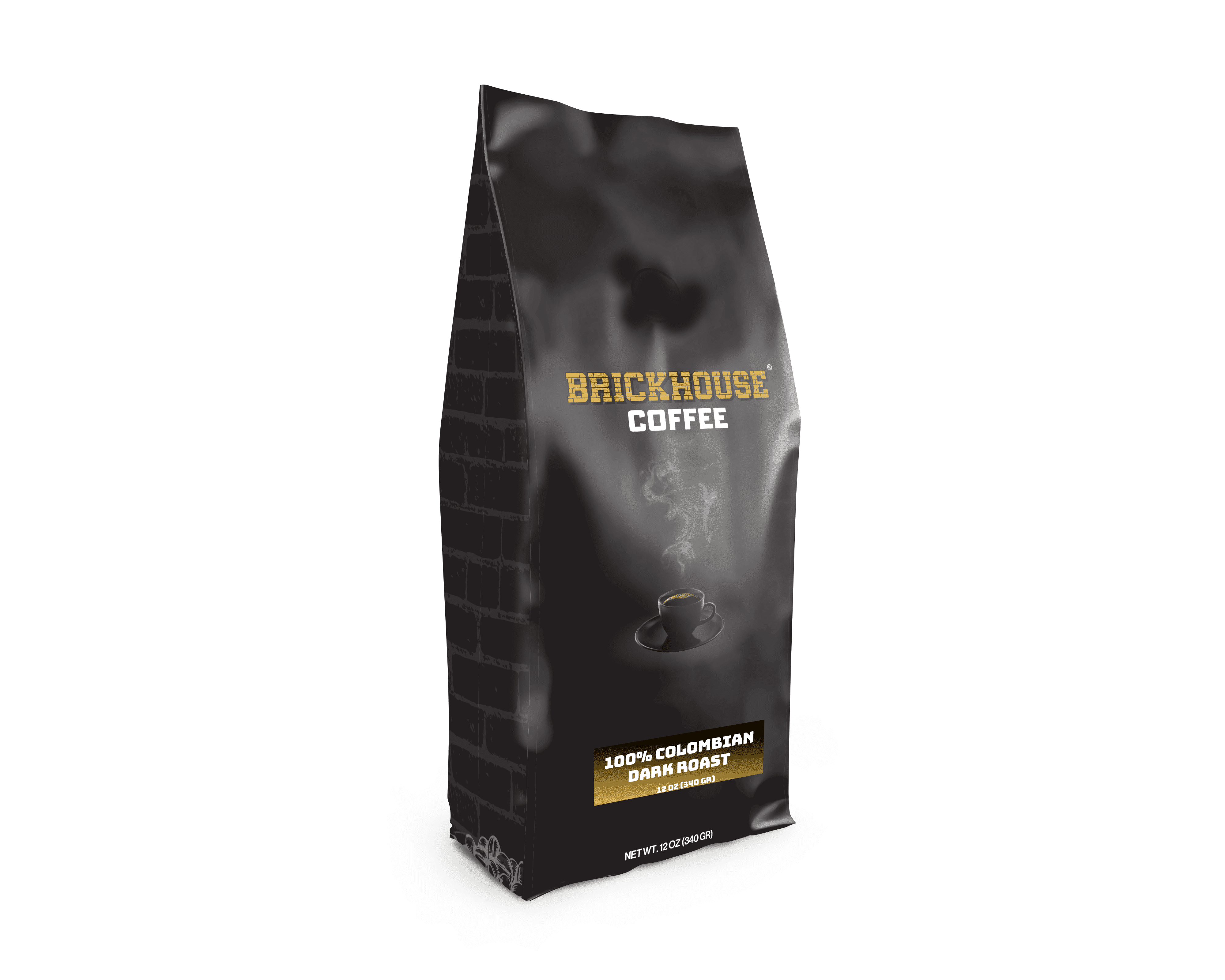 Brickhouse Ground Coffee, BRICKHOUSE Blend: 100% Colombian Dark Roast ...