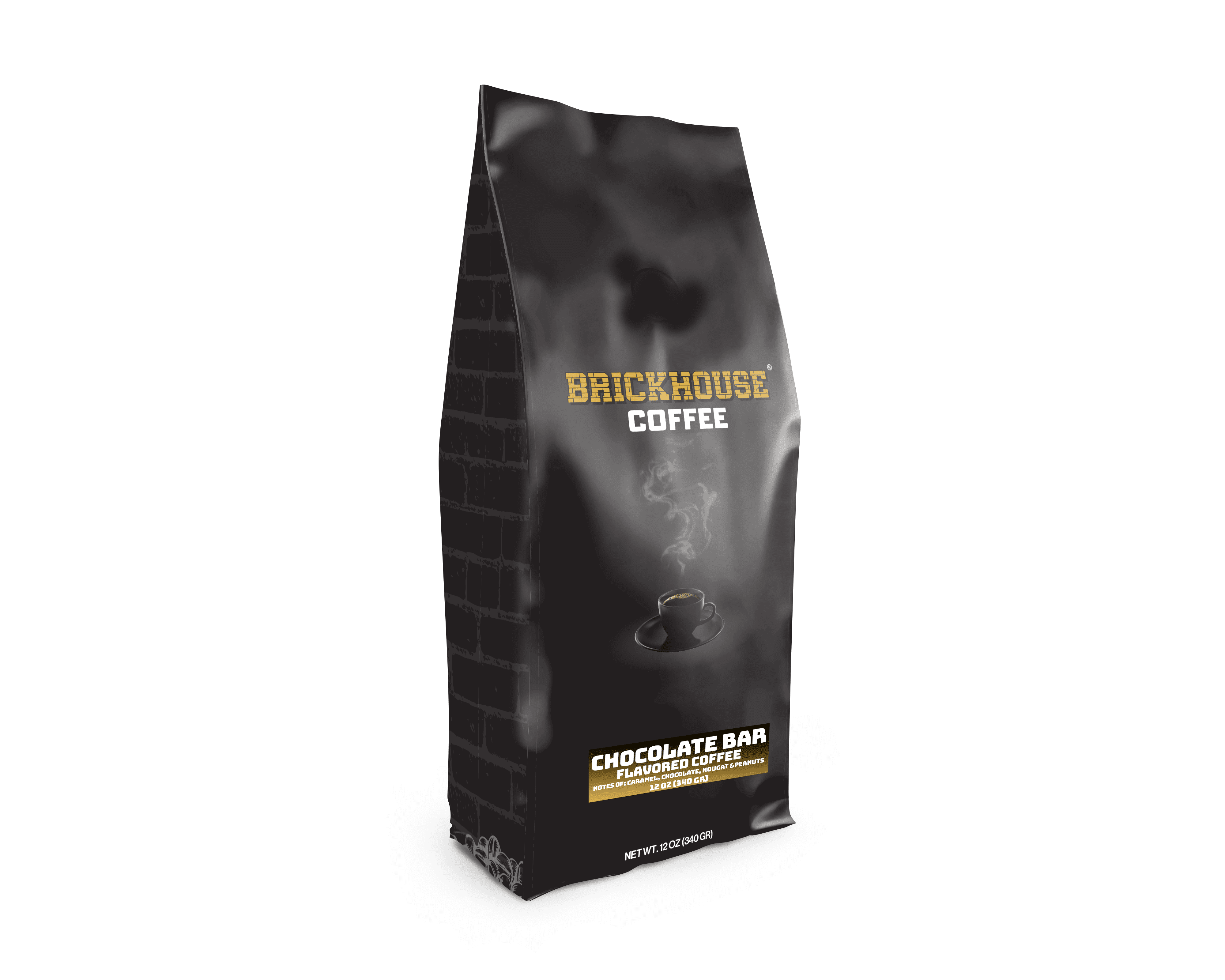 Brickhouse Ground Coffee, Chocolate Bar Flavored Ground Coffee, 12 Oz ...