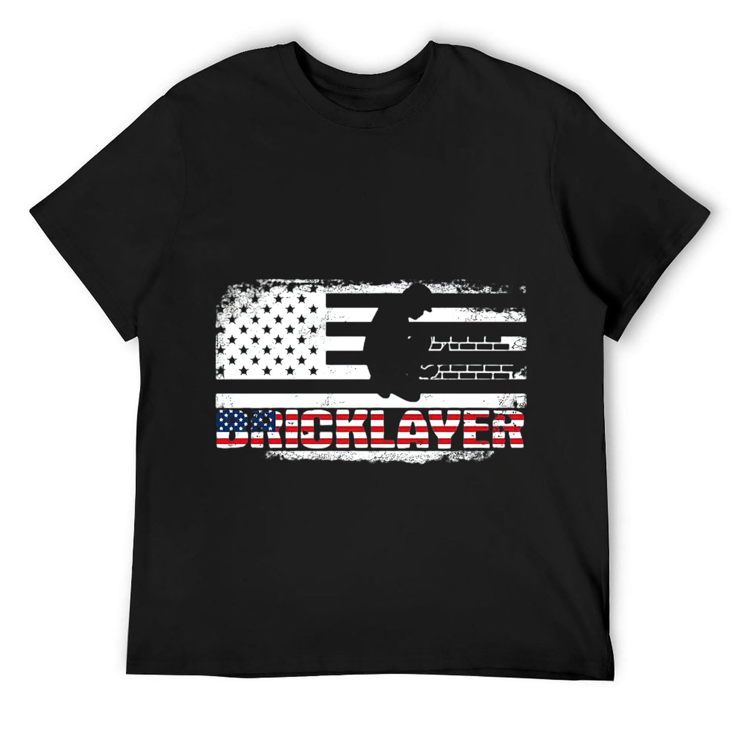 Bricklayer Cement Mason Design Of Clothing T Shirt Black Large ...