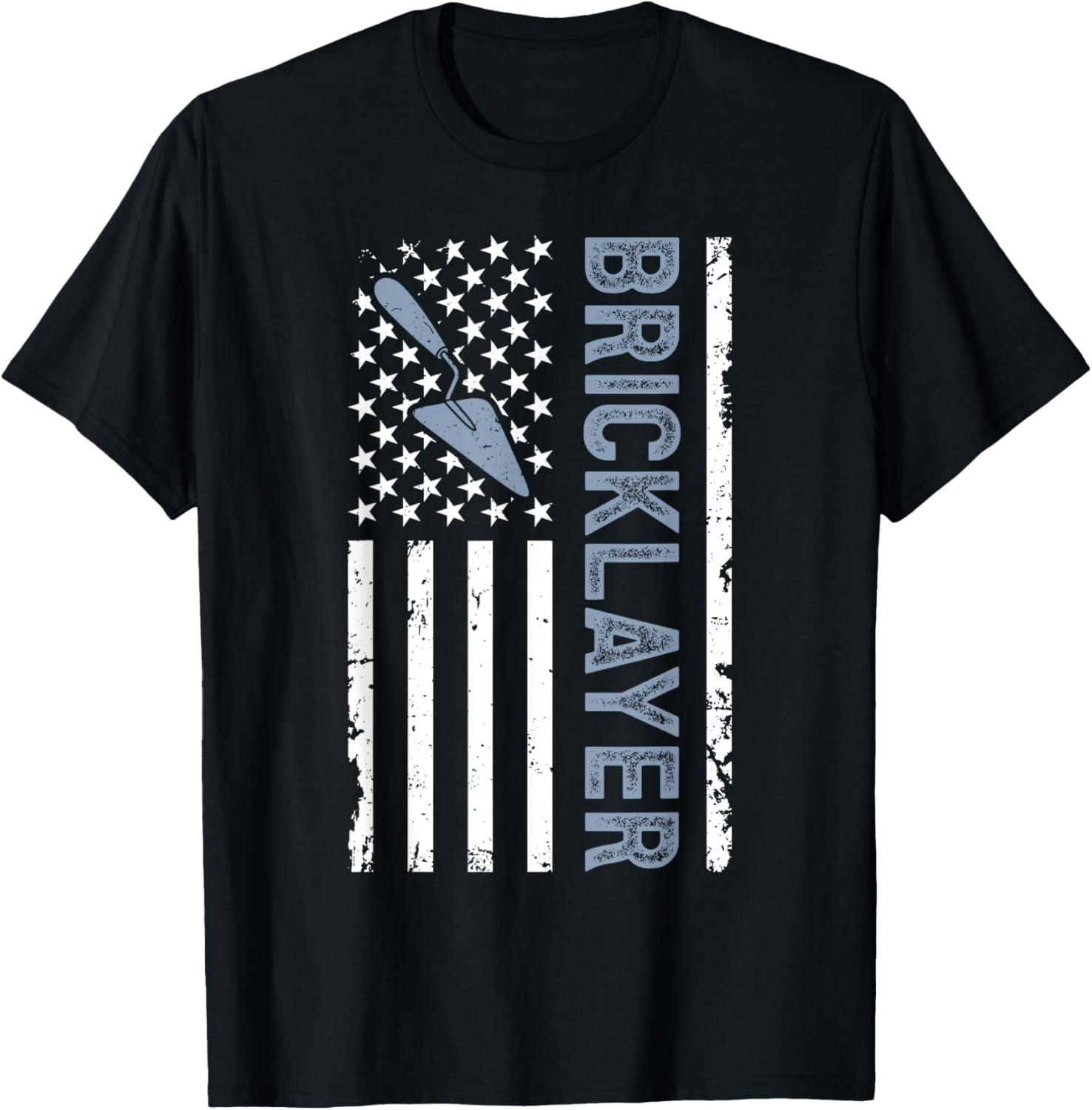 Bricklayer US Flag Bricklaying Brick Mason Bricklayers T-Shirt ...