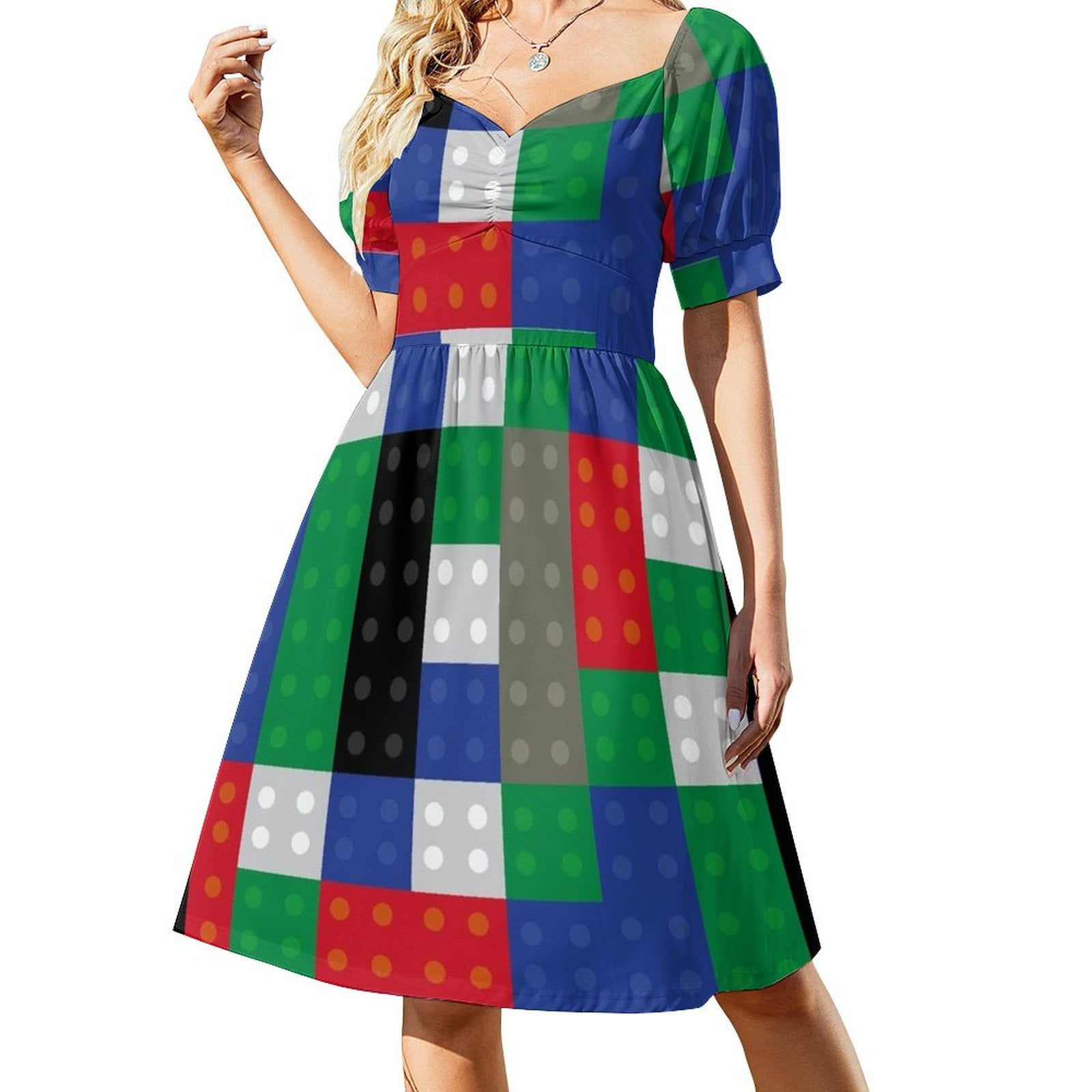 Bricks From Above ShortSleeved Dress elegant dress luxury evening ...