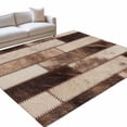 Bricks Patchwork Large Area Rugs 5x8ft Western Ethnic Abstract Brown ...