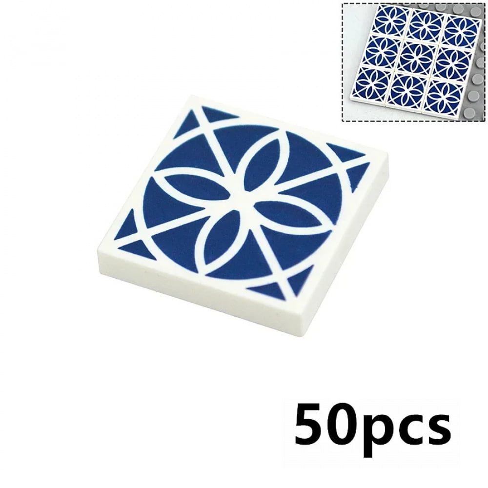 Bricks Smooth 2x2 4x4 6x6 Floor Printed Tile Assembled Building Blocks ...