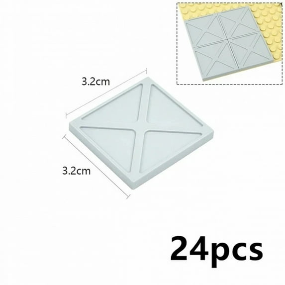 Bricks Smooth 2x2 4x4 6x6 Floor Printed Tile Assembled Building Blocks ...