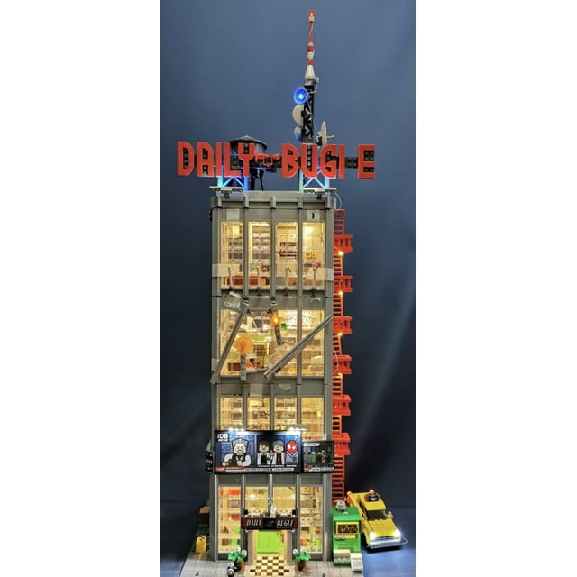 Brickstars LED Lighting Kit for LEGO 76178 Spider-Man Daily Bugle (Lego ...