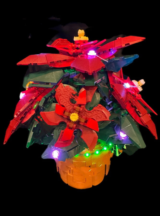 Brickstars LED Lighting Kit for Lego 10370 Poinsettia Christmas muti ...