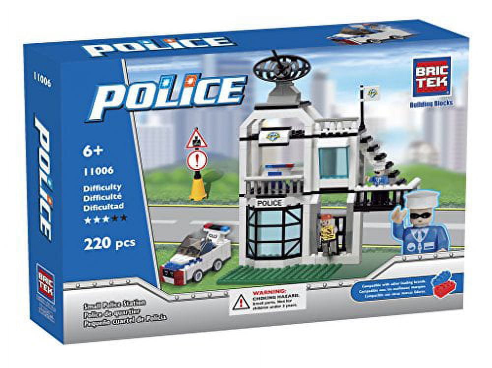 Brictek Building Construction Sets Small Police Station + Free 2pcs ...