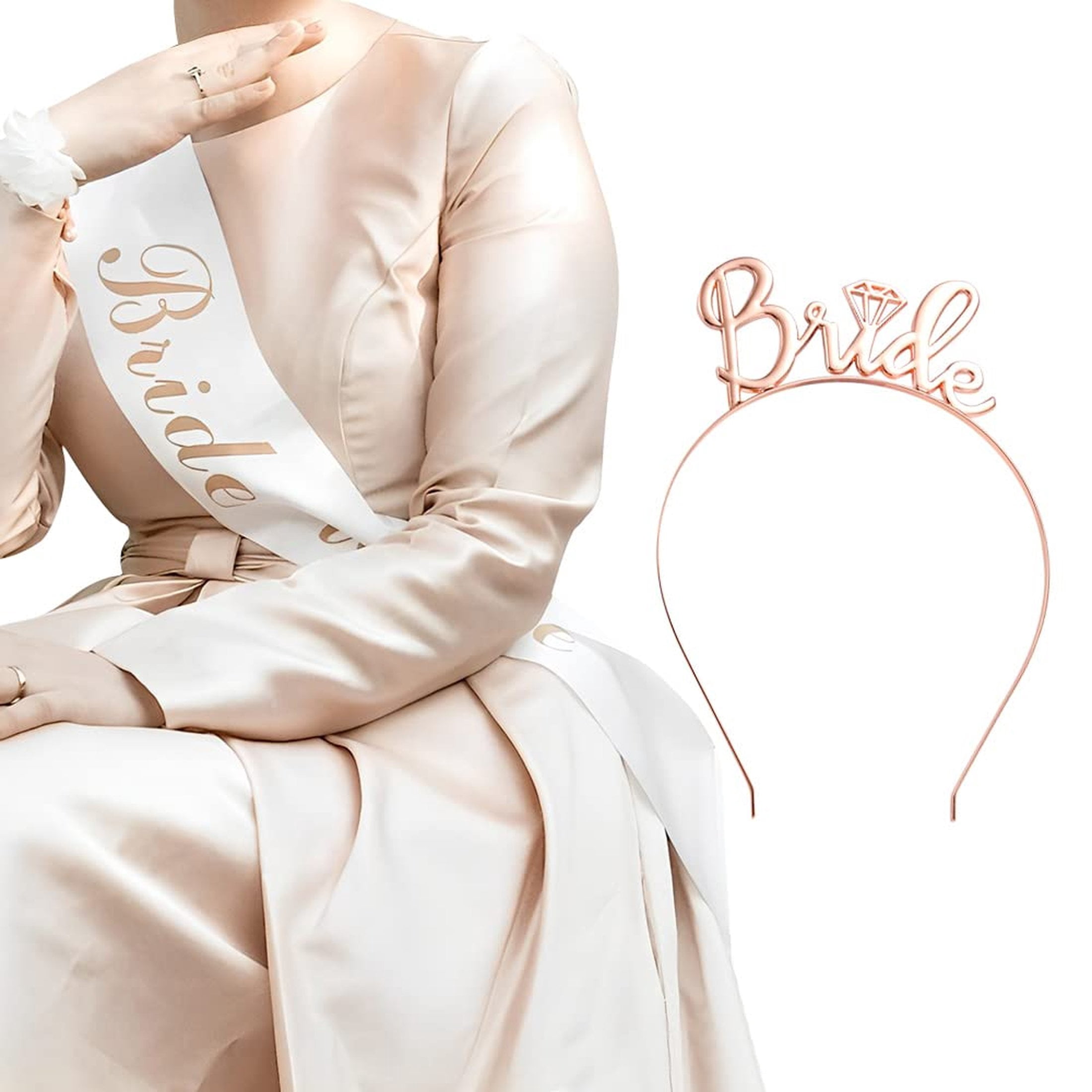 Bridal Bliss Sash and Tiara Set for Bachelorette Parties, Bridal ...