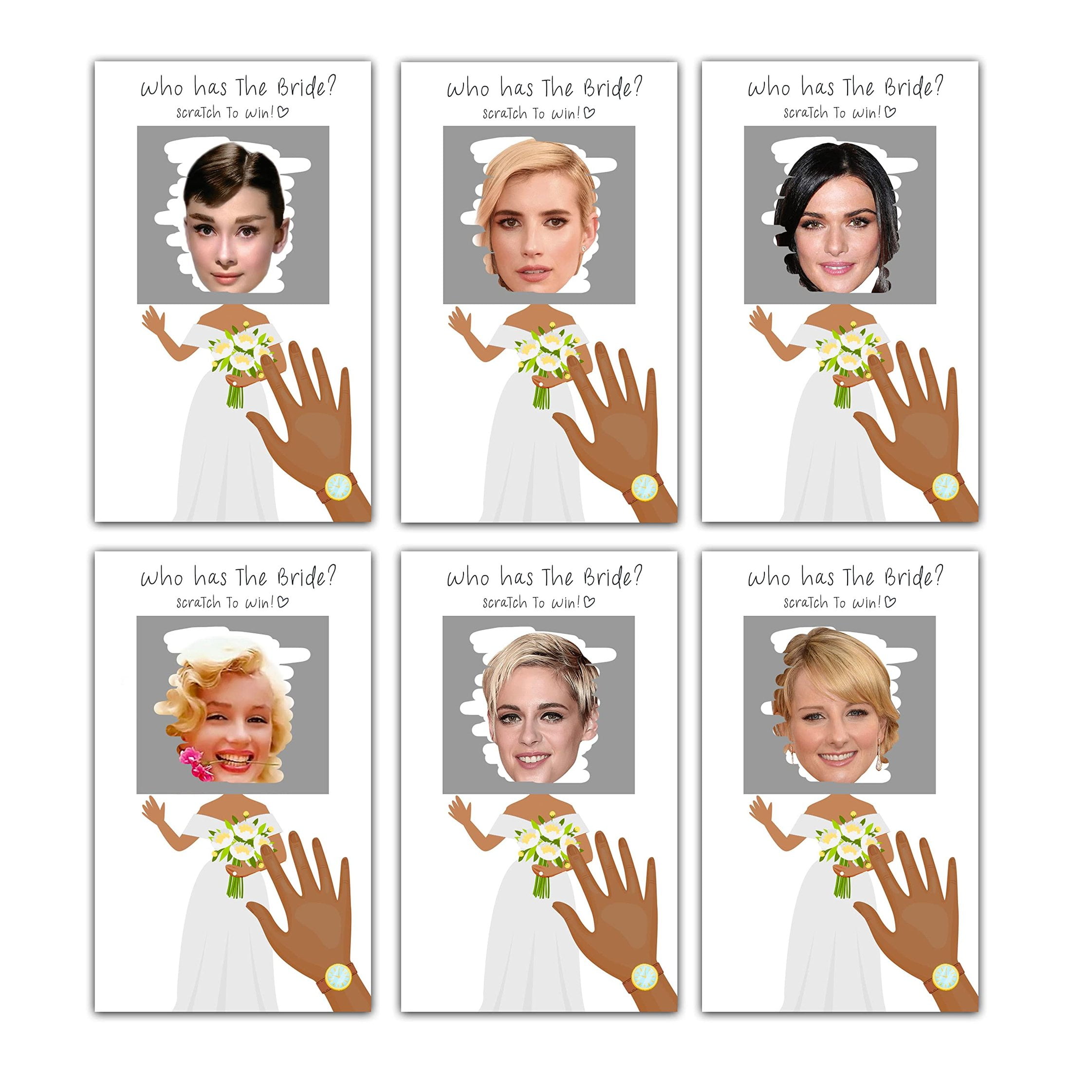 Bridal Bliss Scratch-Off Cards - Fun Who Has The Bride Game for ...