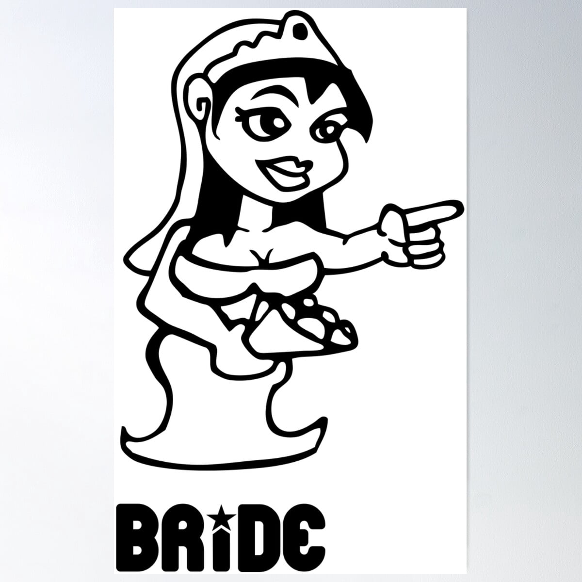 Bridal Bride Poster Wall Art, Modern Wall Decor For Living Room Bedroom ...