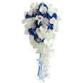 Bridal Calla Lily Bouquet with Roses, Pearl & Rhinestone Wedding ...
