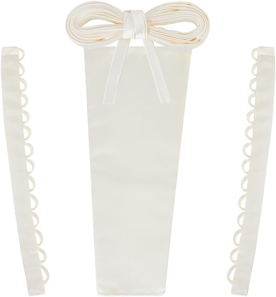 Bridal Dress Zipper Replacement Adjustable Fit Satin Corset Back Kit ...