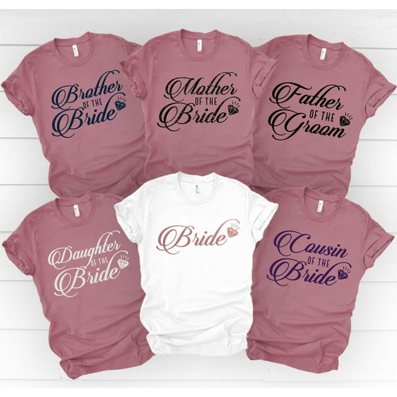 Bridal Family Shirt, Bride - Groom Family Squad Shirt, Bride Shirt ...