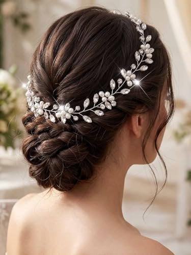 Bridal Hair Vine Wedding Hair Accessories Rhinestone Headpiece for ...