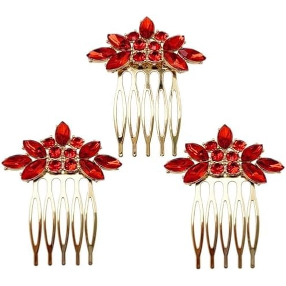 Bridal Hair with Comb 3 count Small Rhinestone Wedding Hair Pins ...