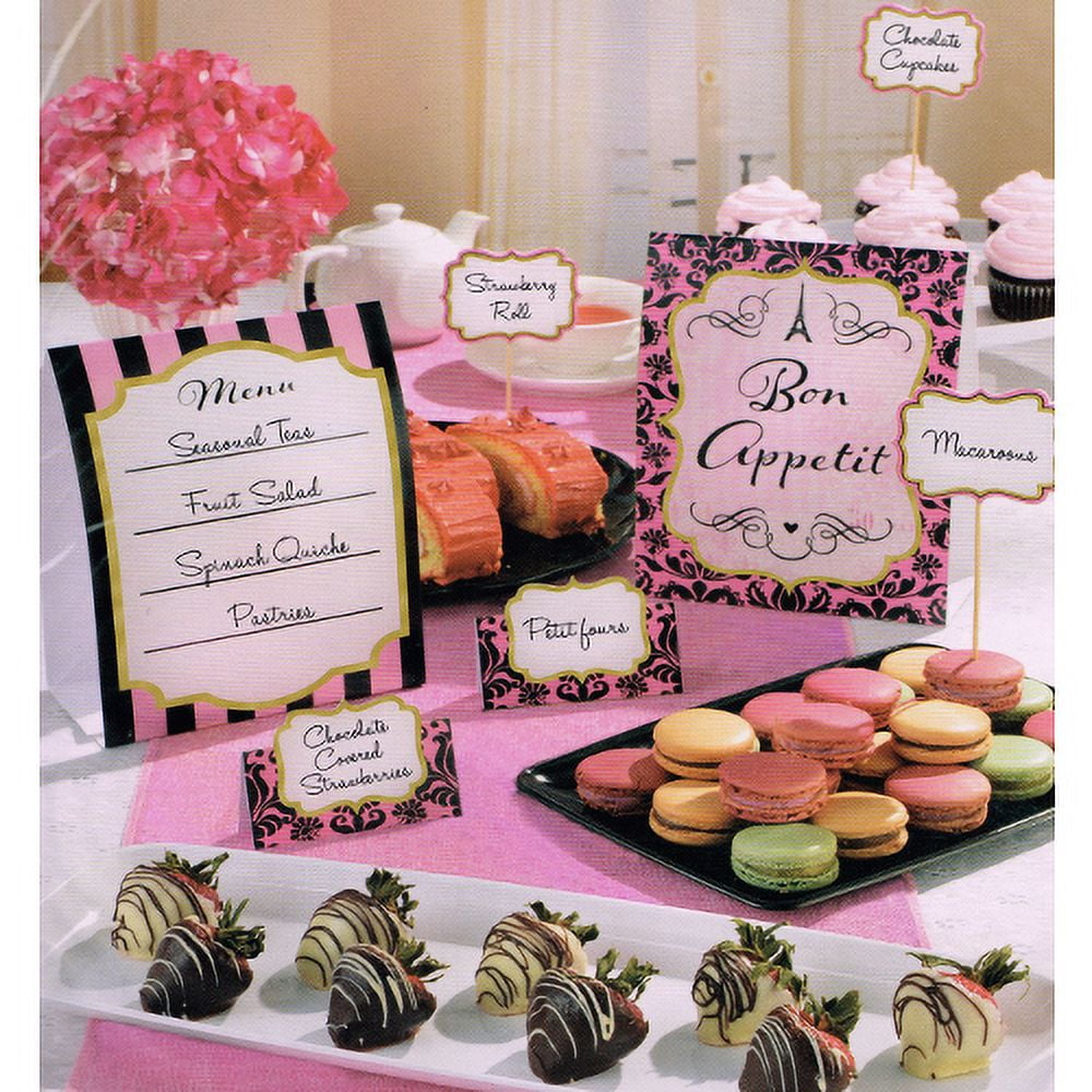 Bridal Shower 'A Day in Paris' Buffet Decorating Kit (12pc) - Walmart.com