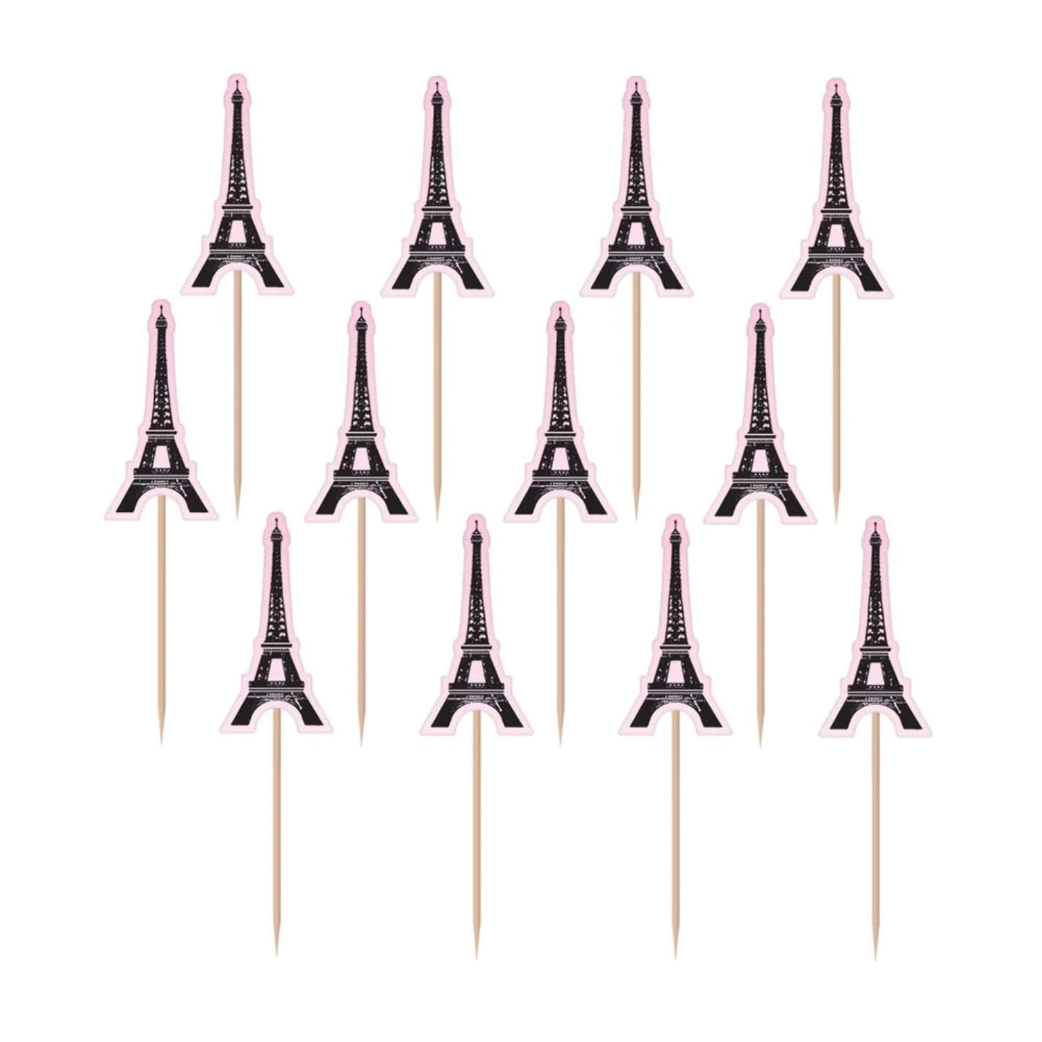 Bridal Shower 'A Day in Paris' Cake Picks, by Amscan (36 Count ...