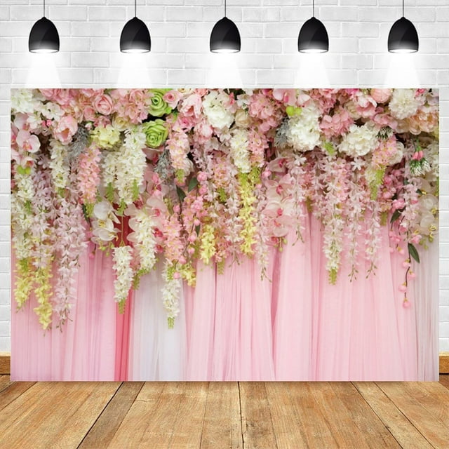 Bridal Shower Wedding Floral Wall Backdrop Flowers Decoration Birthday ...