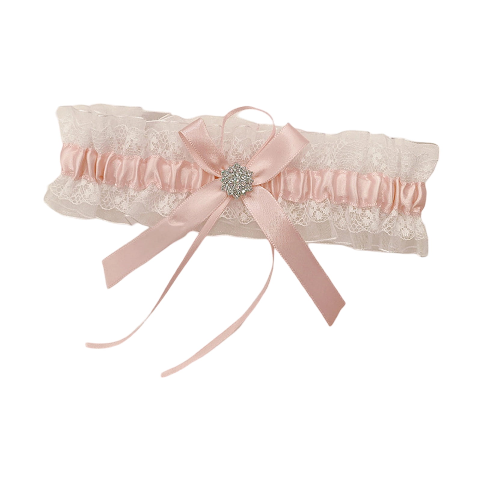Bridal Wedding Garters for Bride Lace Leg Garter Belt Rhinestones Bride ...