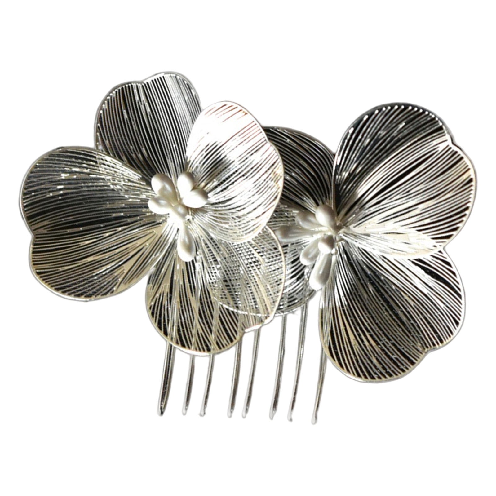 Bridal Wedding Hair Jewelry Baroquely Styles 3d Flower Hair Comb ...
