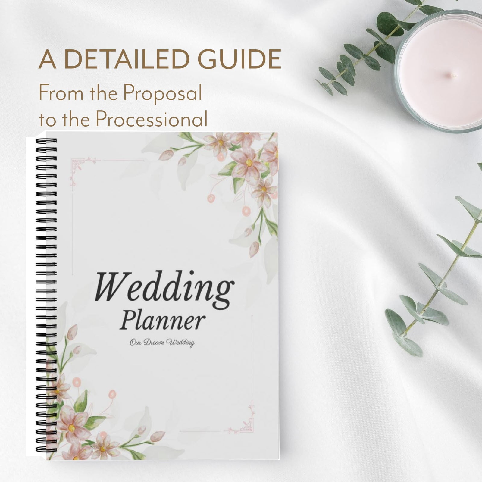 Bridal Wedding Planner Book - Countdown Calendar & Budget Tracker for ...