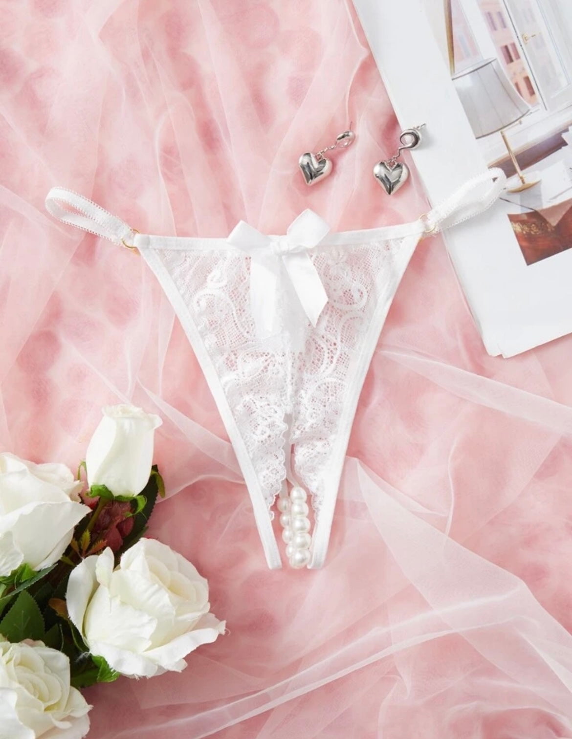 Bridal Wedding Thong White Lace - Walmart.com
