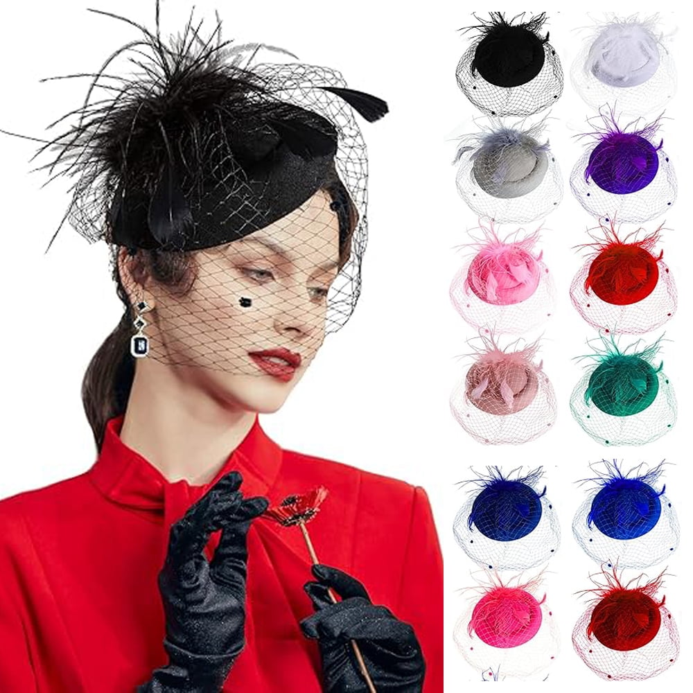 Bridal Wedding Veil Fascinator Mesh Lace Headband Tea Party Flower ...