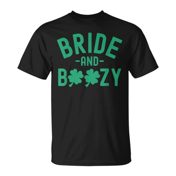 Bride And Boozy St Patricks Day Bachelorette Party TShirt - Walmart.com
