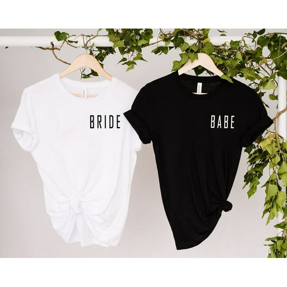 Bride & Babe Bachelorette Party Shirts, For Bridesmaid Shirt, Babe And ...
