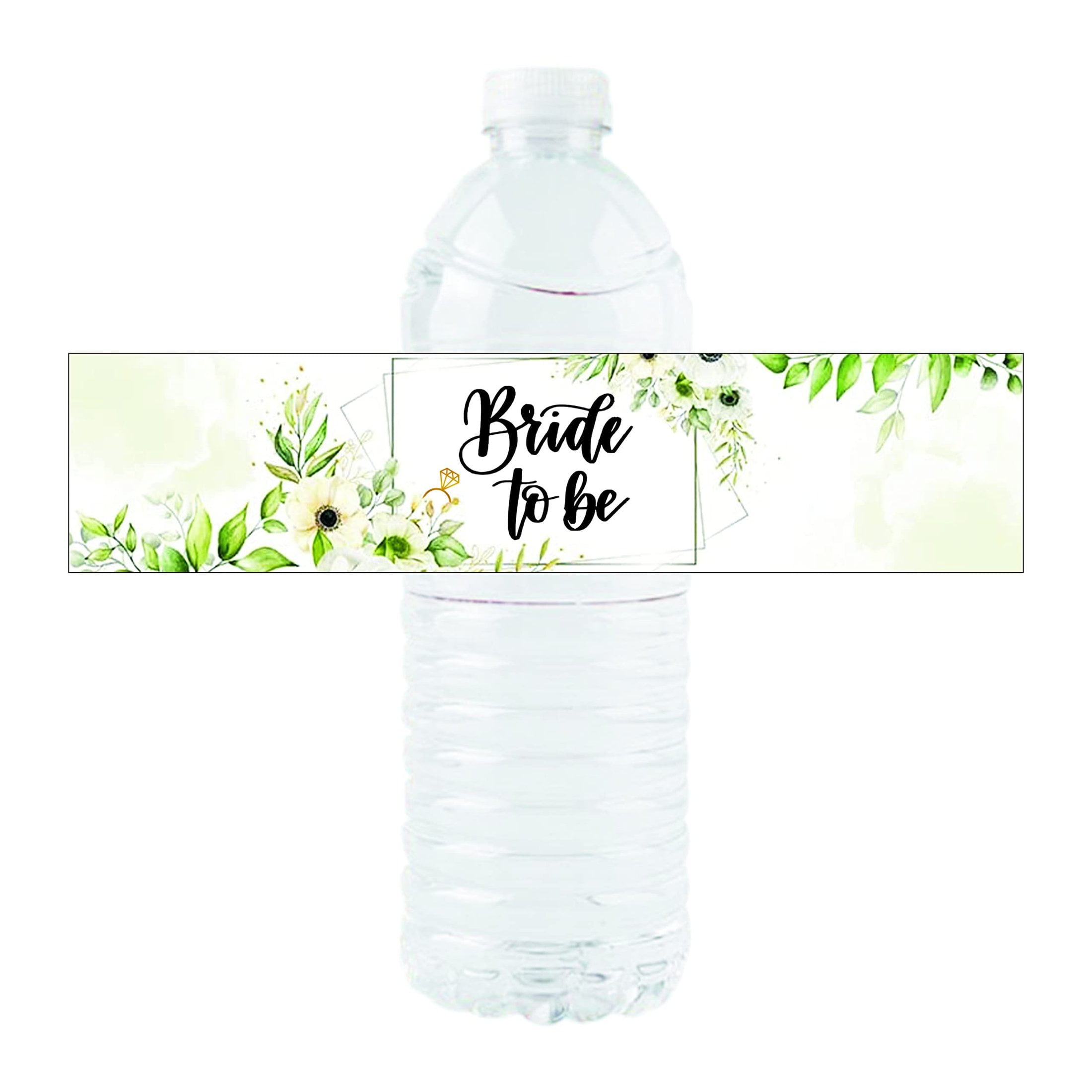 Bride to Be Greenery Water Bottle Labels - 36 Pack Stickers for Wedding ...