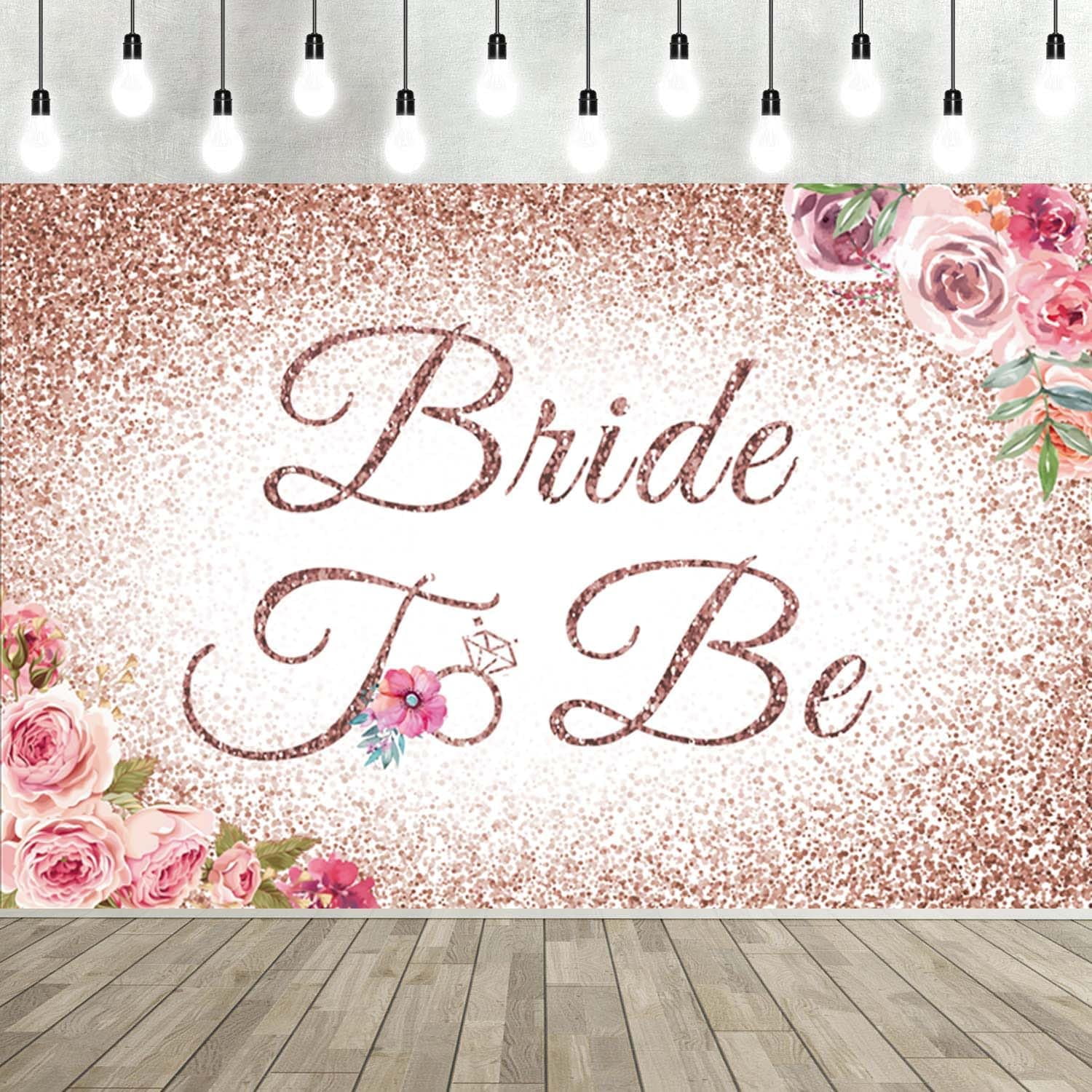 Bride to Be Sign Backdrop - Bridal Shower Banner Decorations for ...
