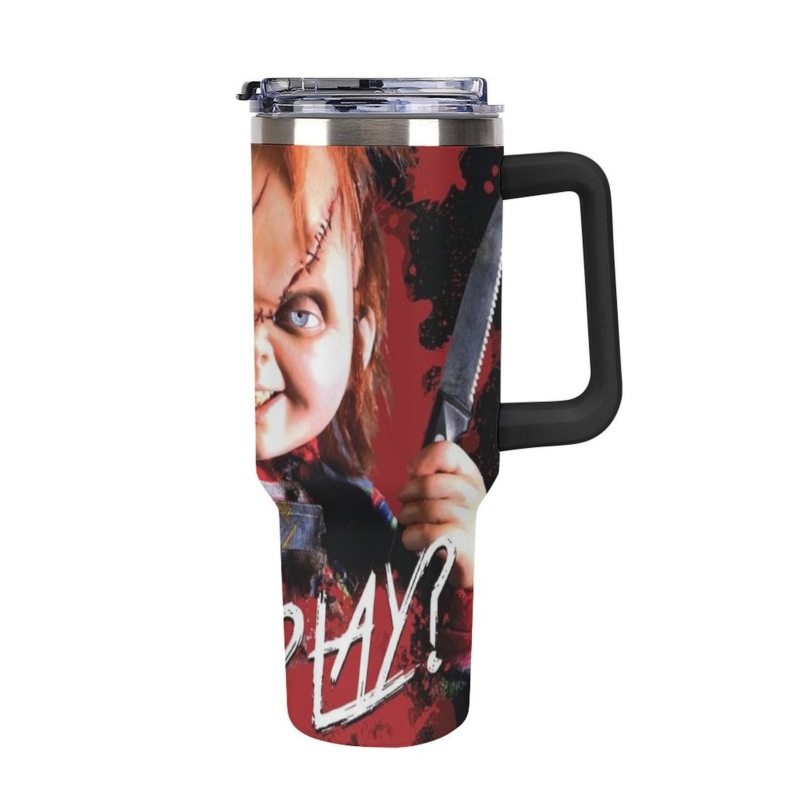 Bride of Chucky 40 Oz Tumbler with Handle And Straw Lid Insulated ...