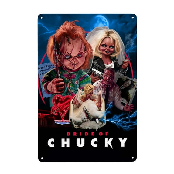 Bride Of Chucky Poster Metal Tin Sign Decoration Wall Art Gift For ...