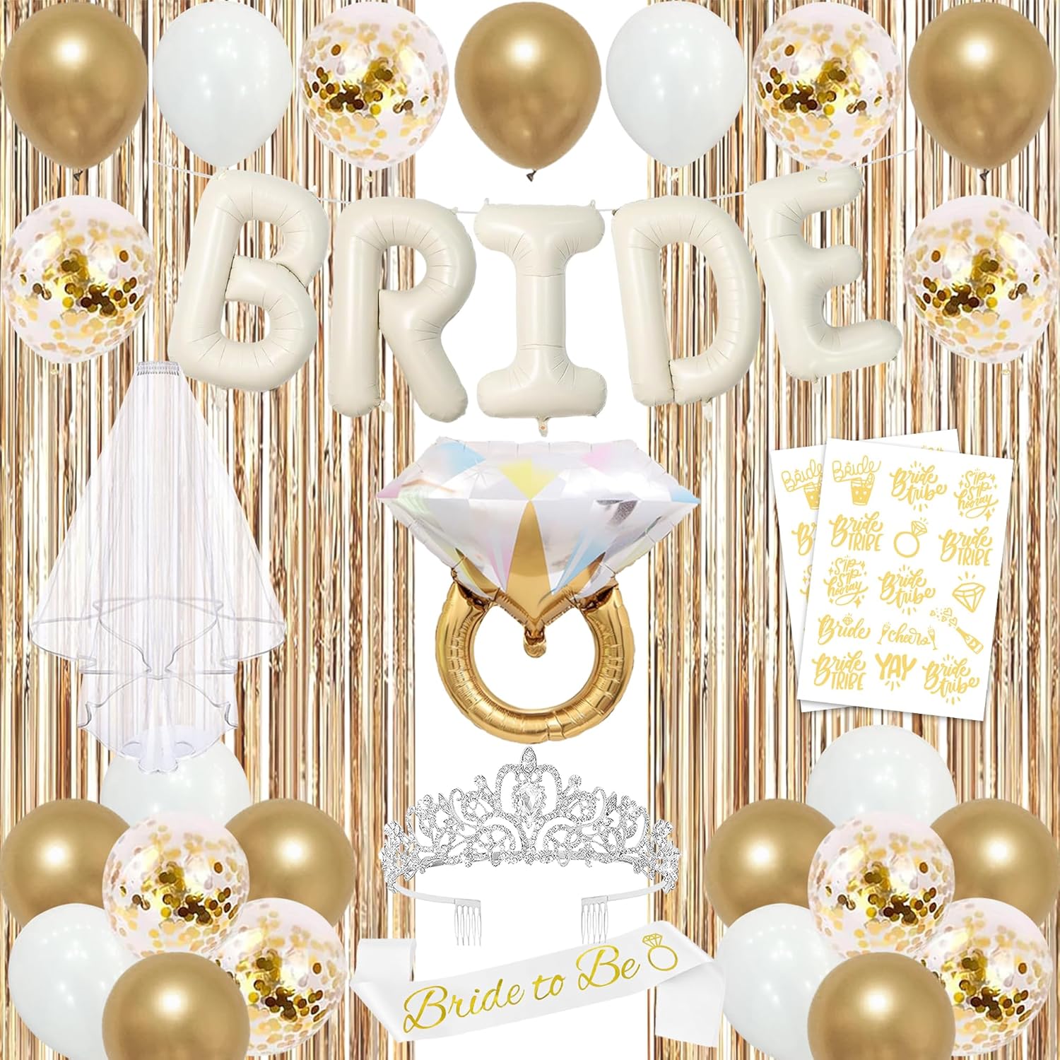 Bride to Be Decorations for Women, Bride to Be Banner, Bridal Shower ...