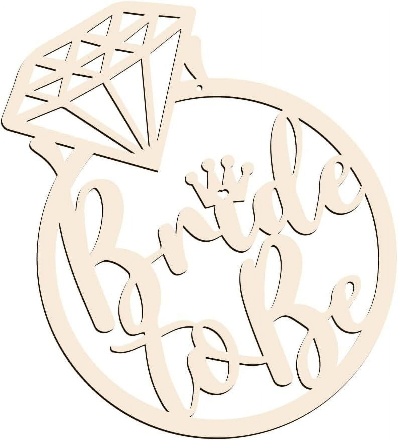 Bride to Be Diamond Ring Wooden Sign Wedding Party Decoration Wood ...