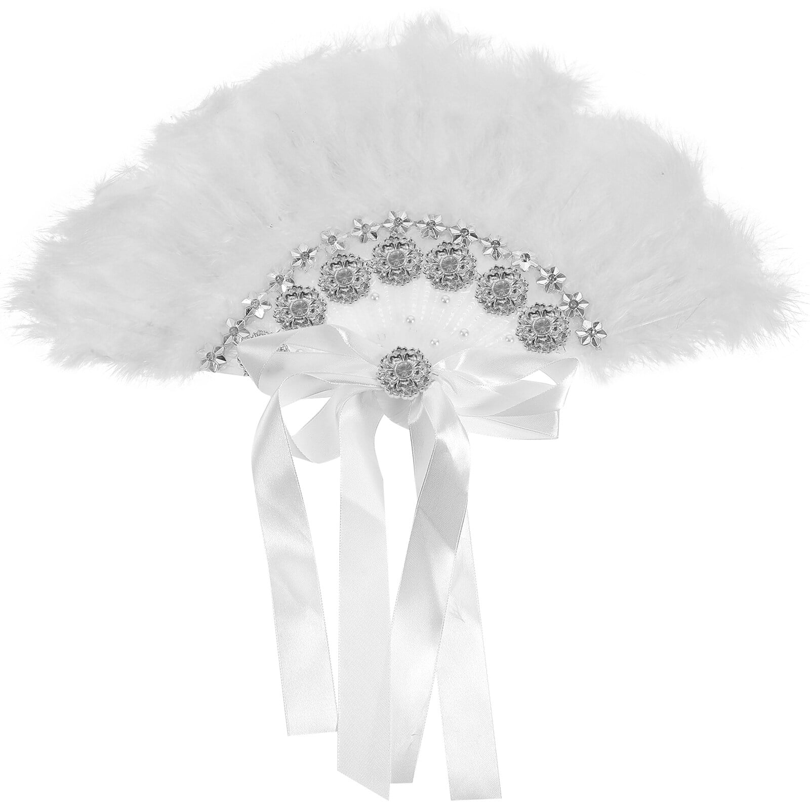 Bride Fan Wedding Plume Design Fan Lady Performance Fan Bridal Fan Prop ...