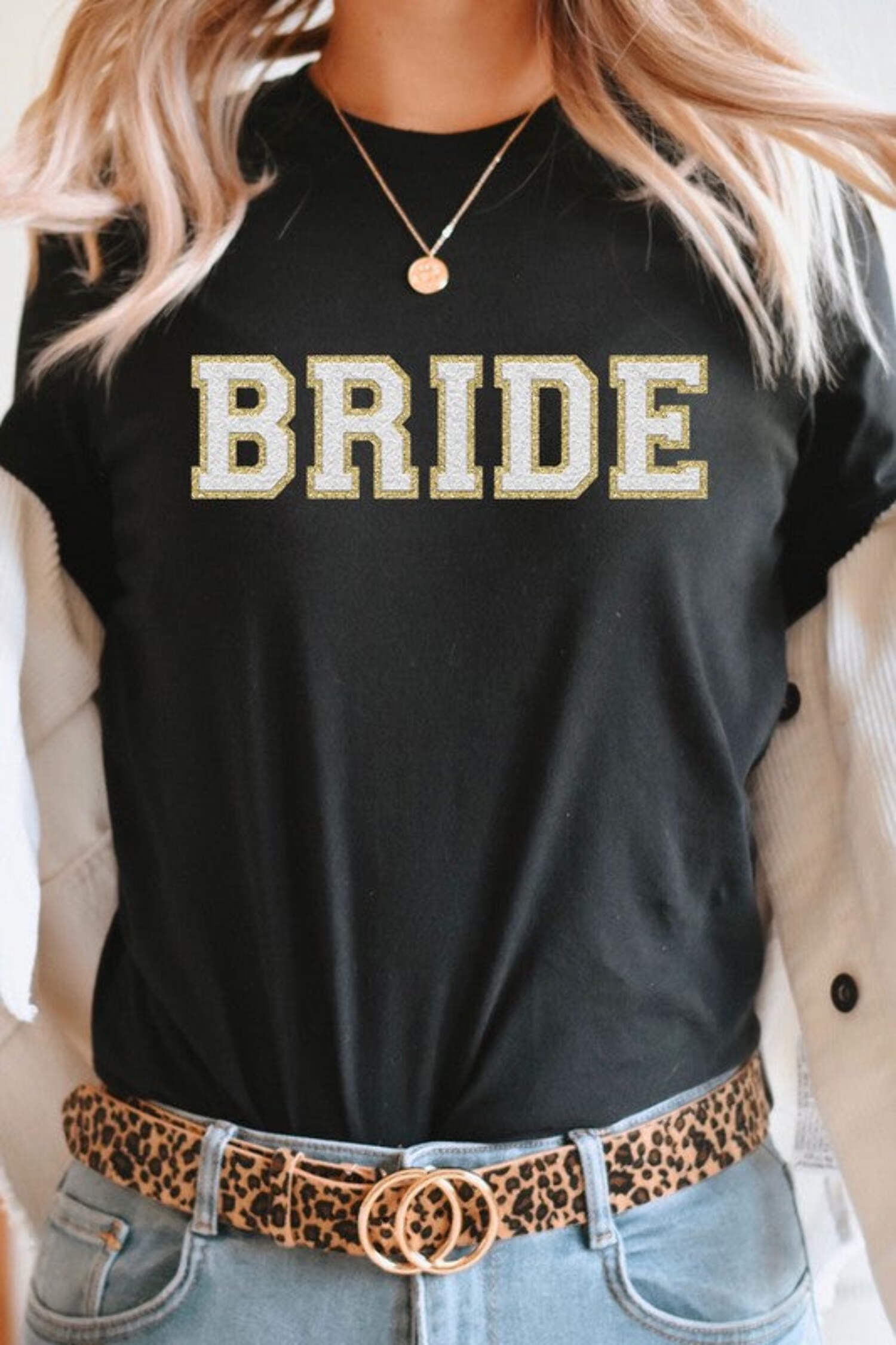 Bride Faux Chenille Graphic Tee T-Shirt - Walmart.com