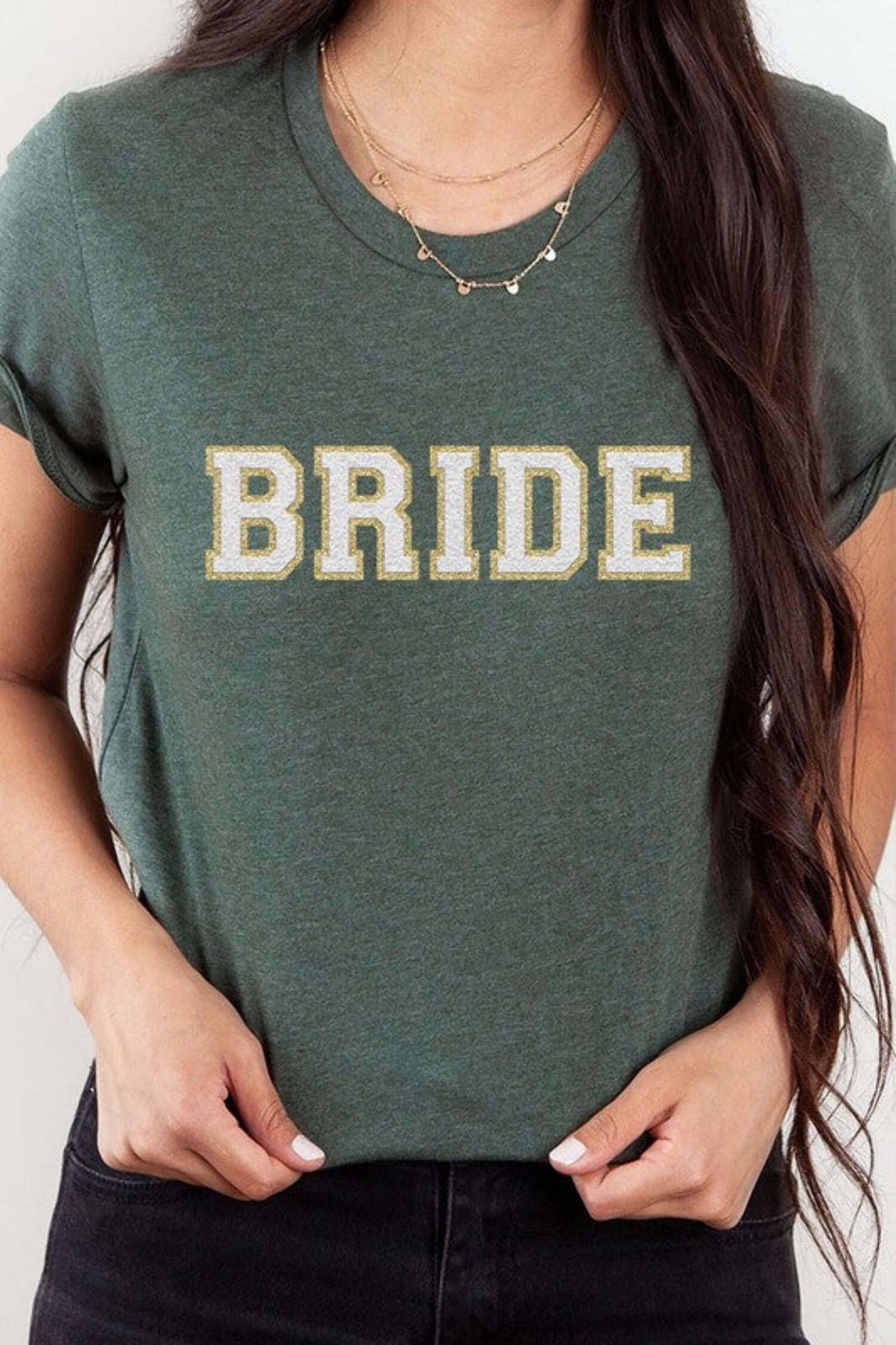 Bride Faux Chenille Graphic Tee T-Shirt - Walmart.com