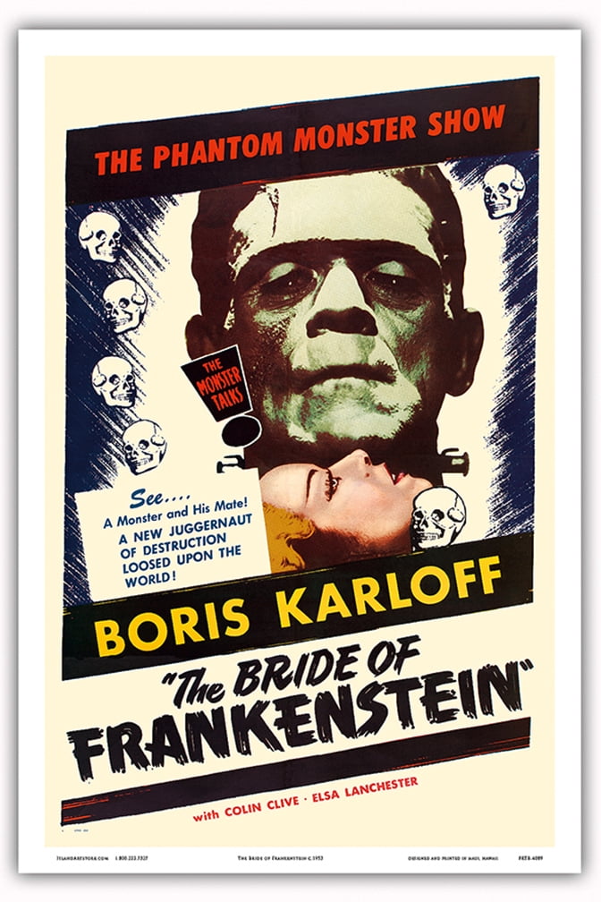 The Bride of Frankenstein - Starring Boris Karloff and Elsa Lanchester ...