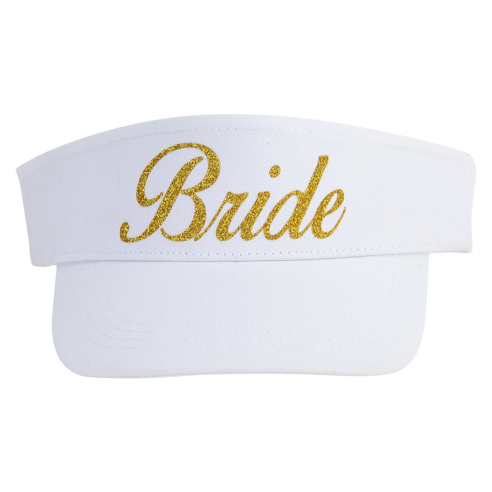 Bride Gold Heat Transfer Brushed Cotton Sunvisor - White OSFM - Walmart.com