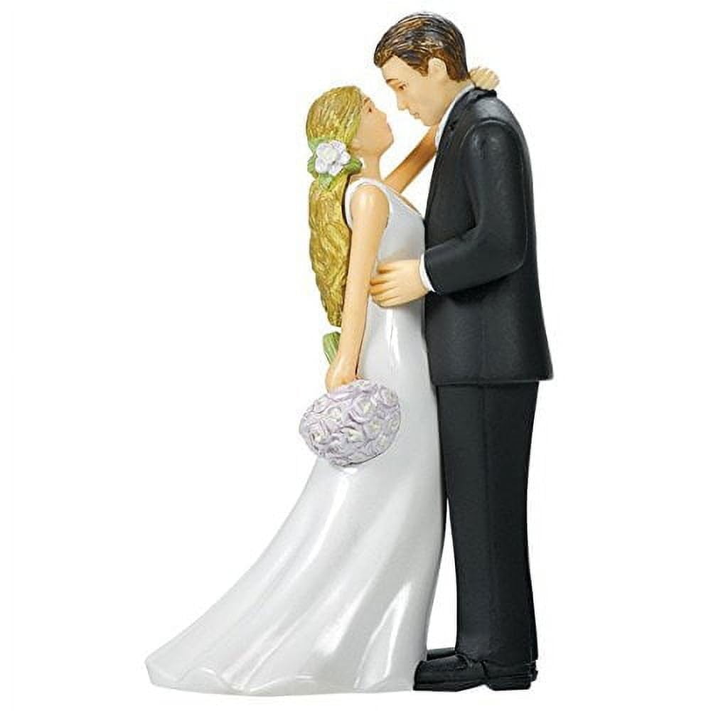 Bride & Groom with Bouquet Cake Topper | Wedding and Engagement Party ...